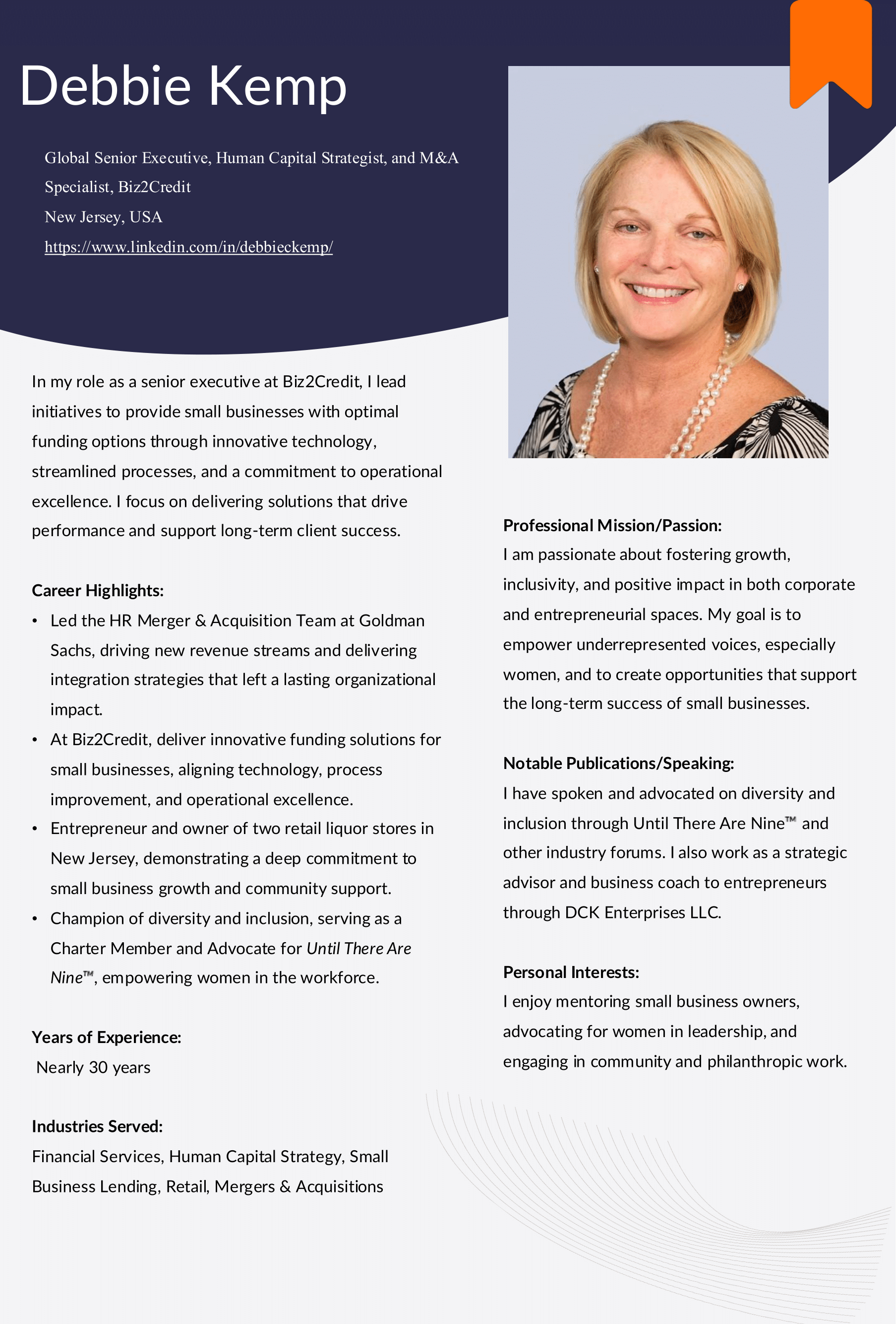 Debbie Kemp | Human Capital Strategist, M&A Integration Leader ...