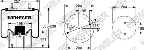 Luftbälg ROR 21229214 VDL Parts Sweden AB