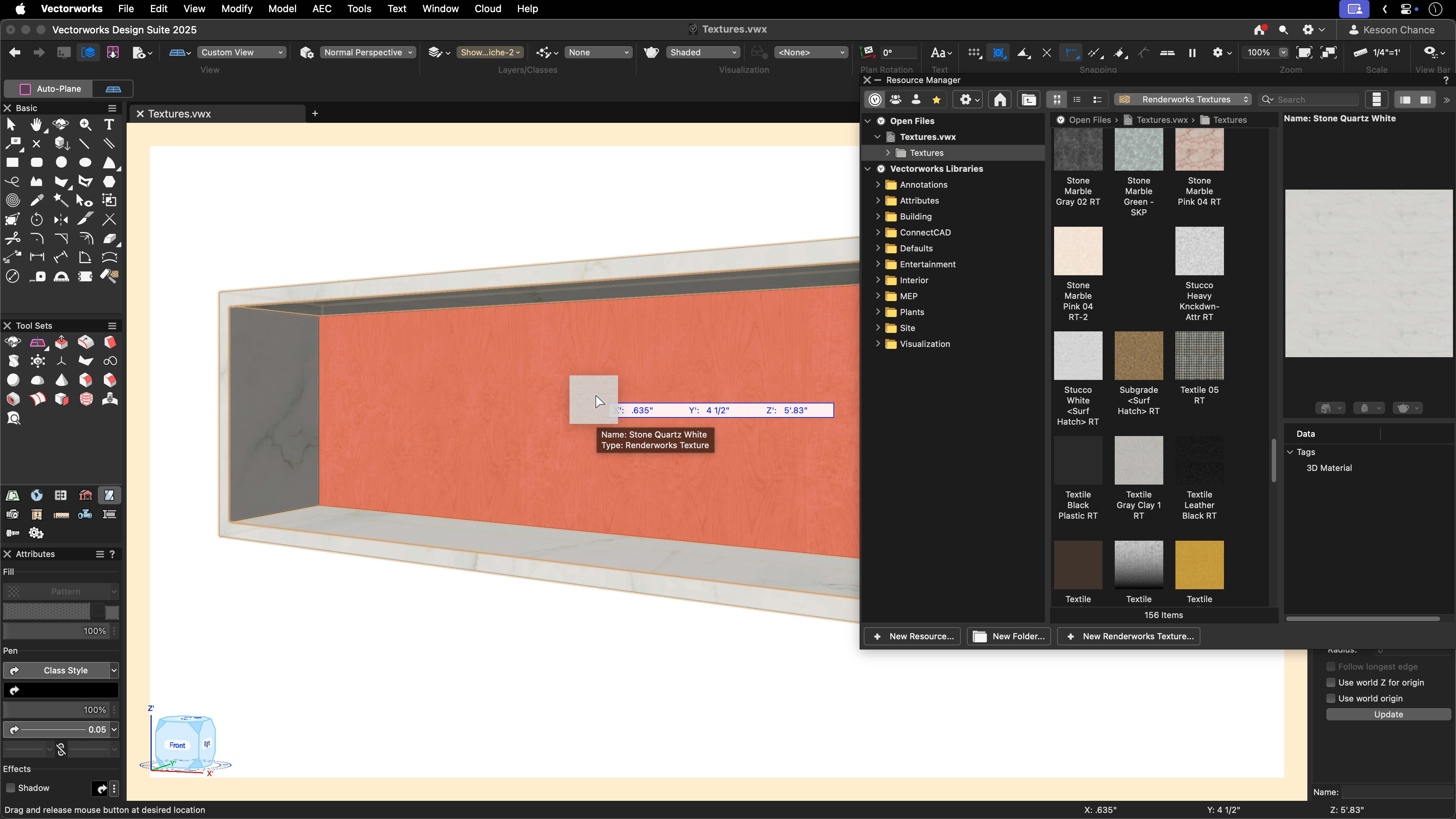 Seamless Texture Alignment From 3D Visuals To 2D Drawings