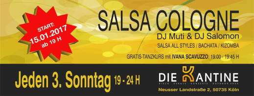 Salsa Cologne in der Kantine | Veranstaltungen Köln