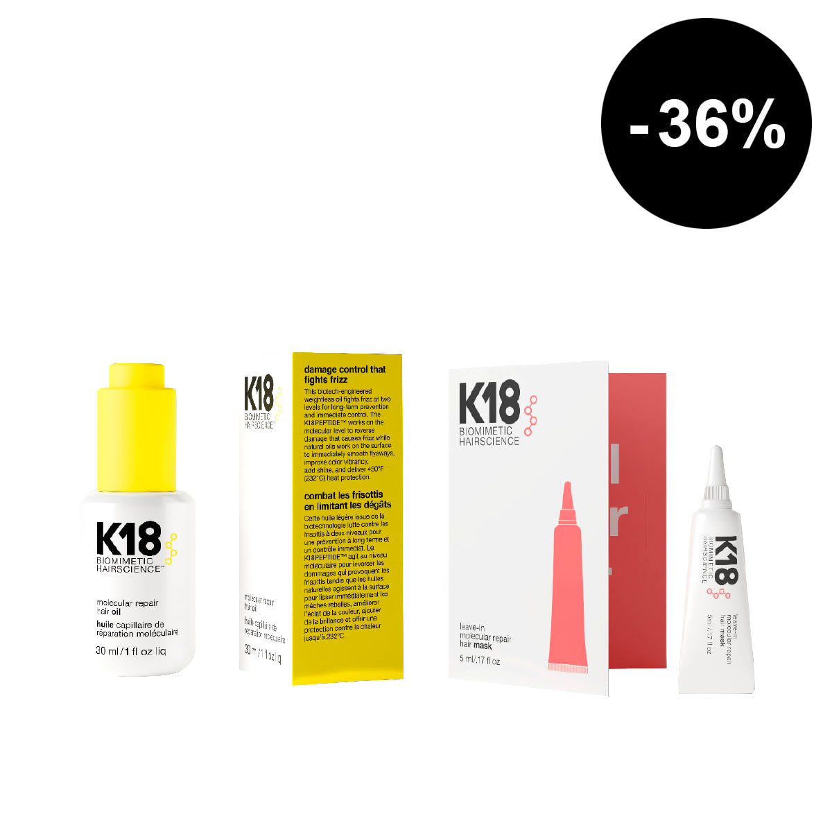 K18 Molecular Repair Hair Oil Intro I Verdant - For den Bevisste Frisør