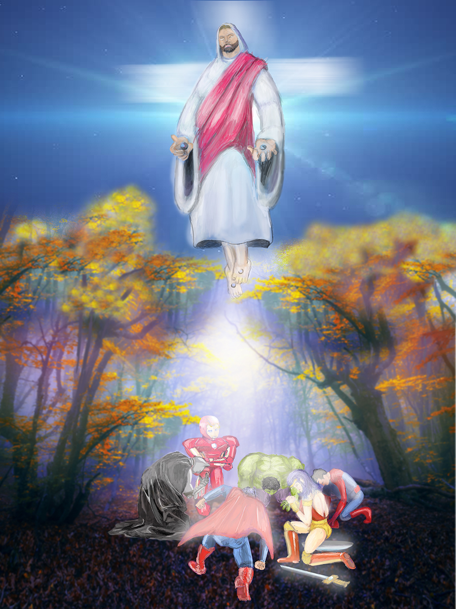 Jesus Spider Man Hulk