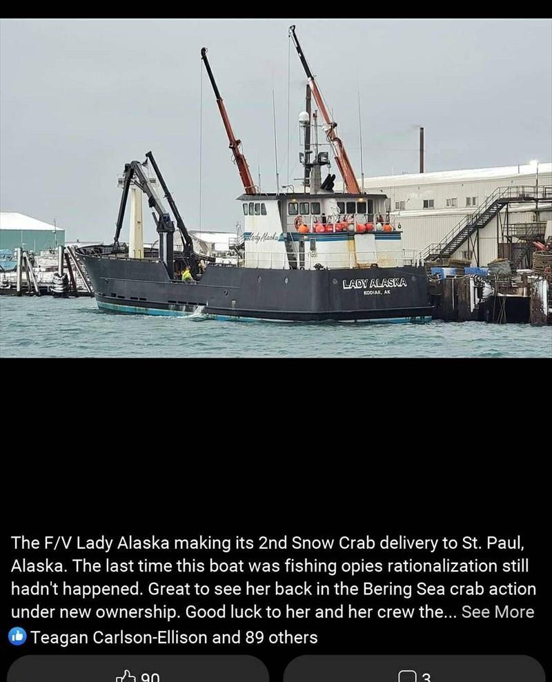 LADY ALASKA - Vesseljoin