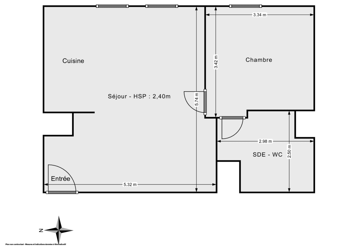 Ravissant - T2 très calme - 44 m2 - À proximité directe du Parc des ...