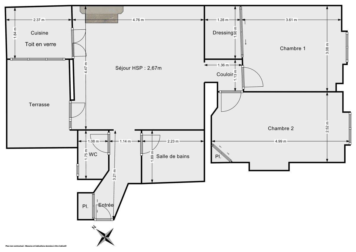 Appartement Coup de coeur - 62.0 m2 - Charme de l'ancien et confort du ...