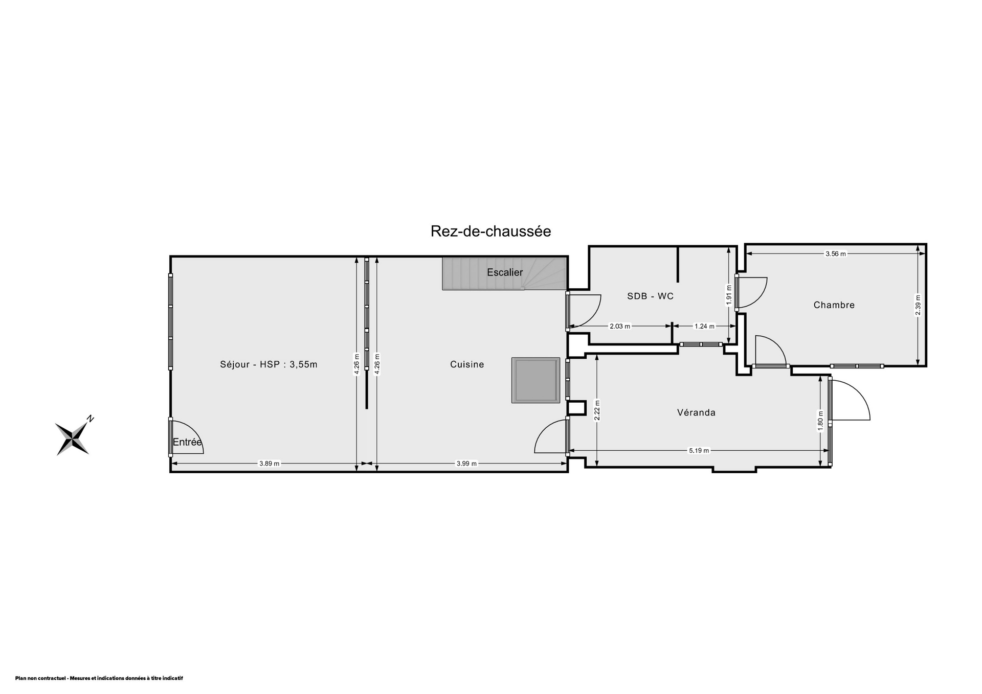 Coup de coeur - Maison de 55.44 m2 habitables (72,25 m2 au sol ...