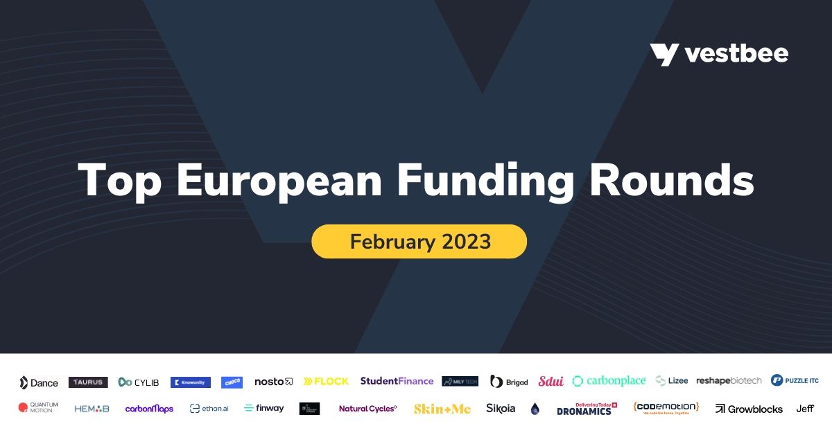 TOP European Funding Rounds Closed In February 2023 | Vestbee