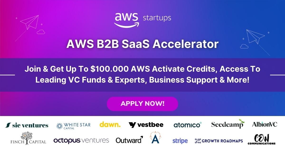 AWS B2B SaaS Accelerator will support the best SaaS startups | Vestbee