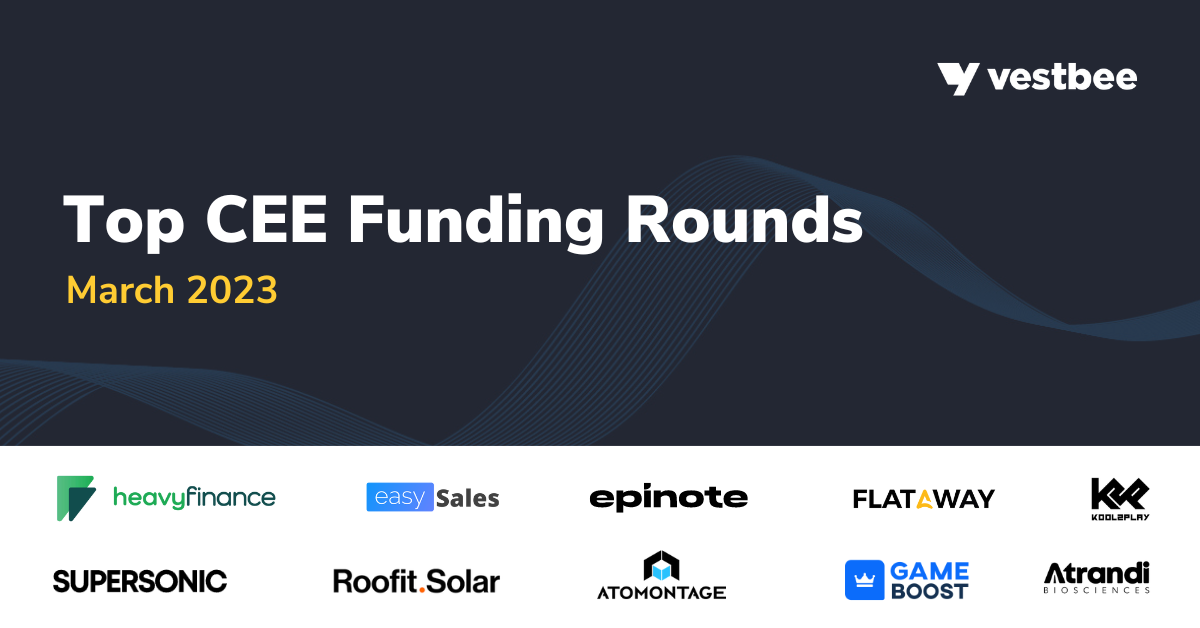 TOP CEE Funding Rounds Closed In March 2023 | Vestbee