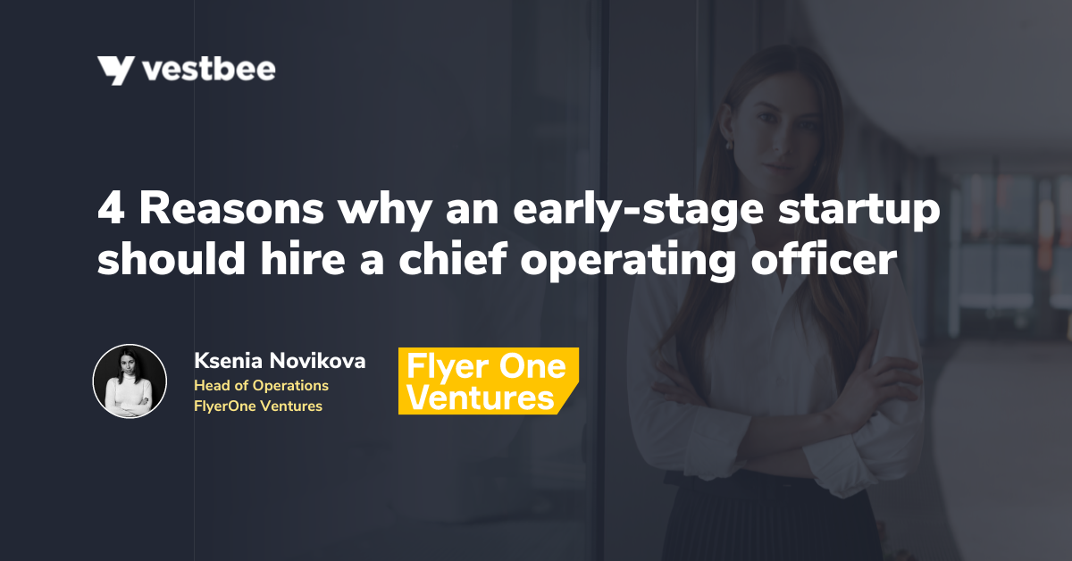 4 Reasons why an early-stage startup should hire a chief operating ...