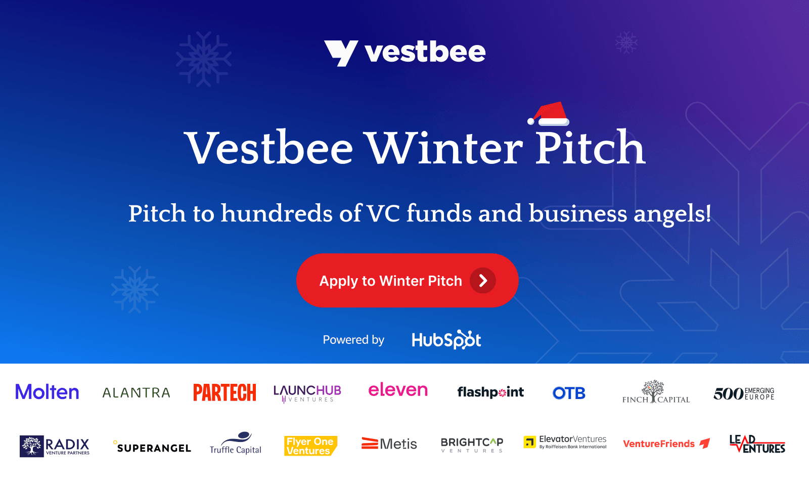 Vestbee announces Winter Pitch for European startups to connect with ...