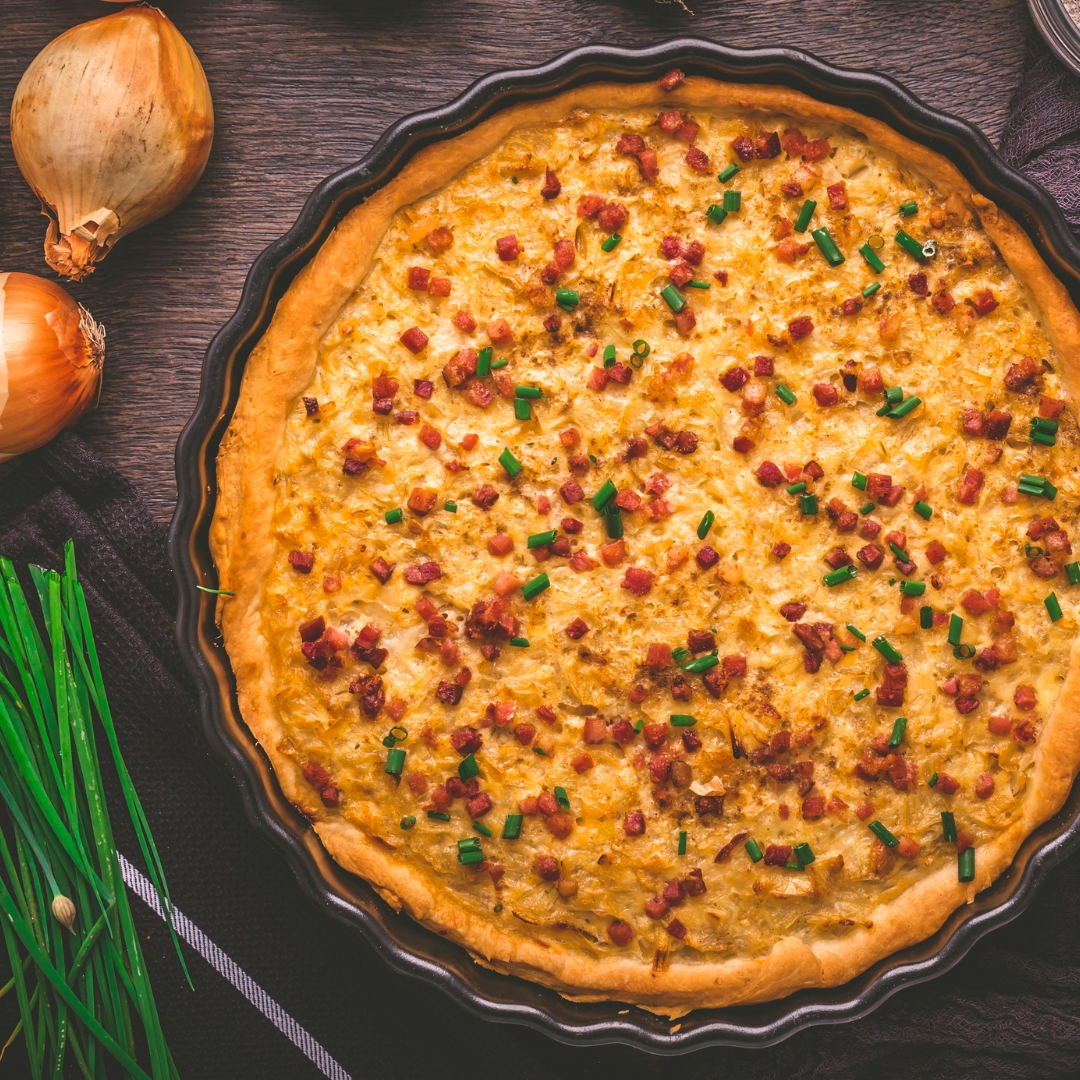 Tarta integral de jamón y queso | Viandas Cook