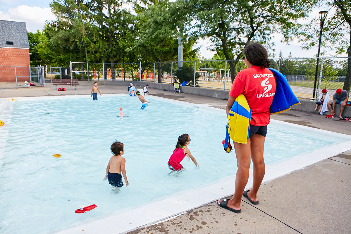 Parc Lucie-Bruneau wading pool | Ville de Montréal