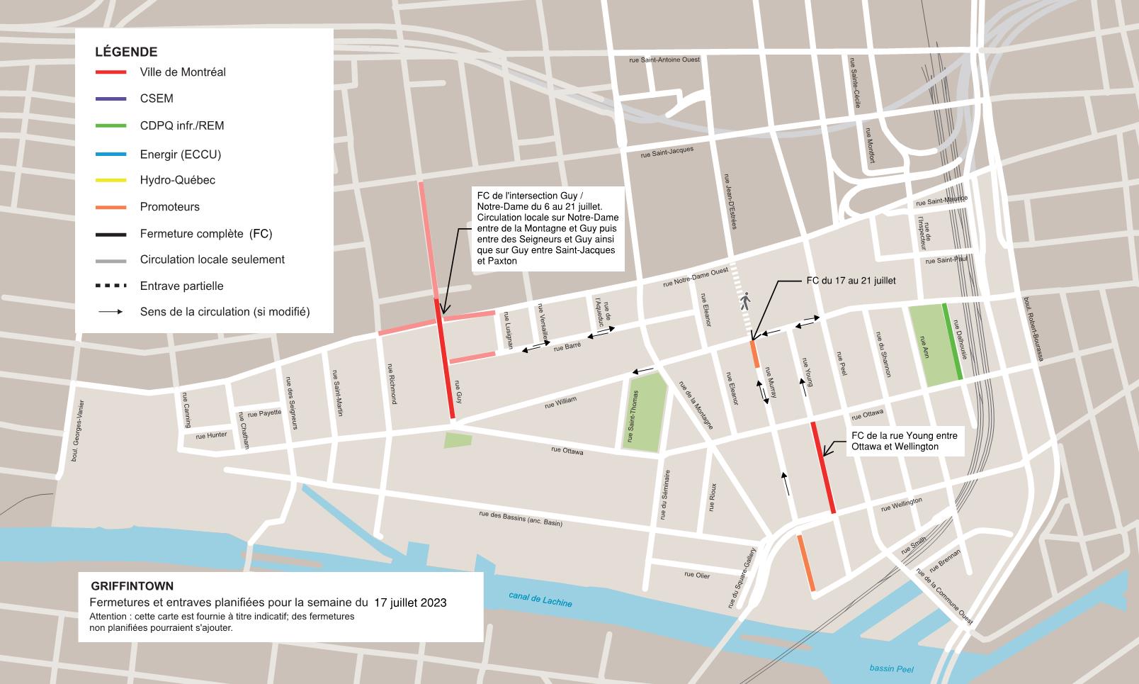 Griffintown : travaux en cours | Ville de Montréal