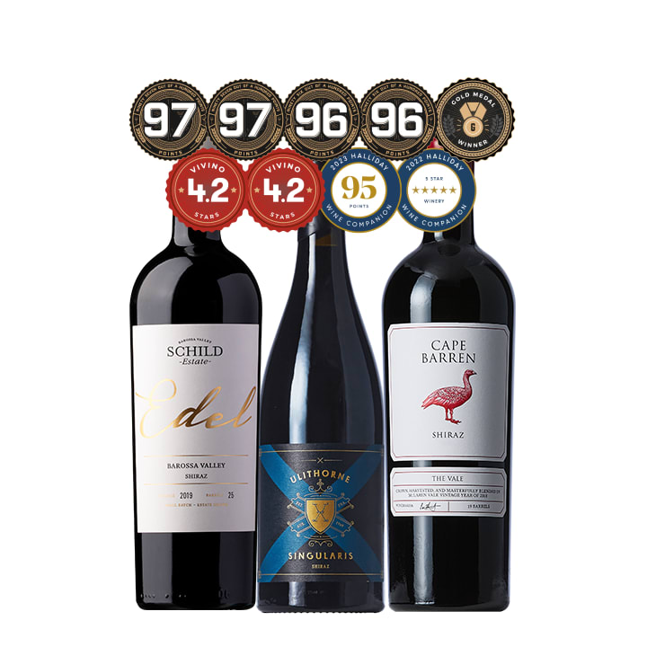 Cellared Shiraz Trio - Mixed Case | Vinomofo Singapore