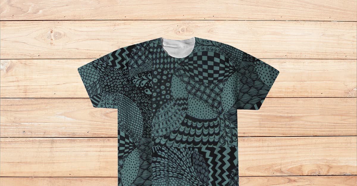 Zentangle Full Print T shirt - Viralstyle