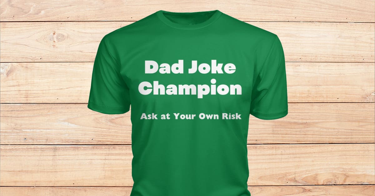 Dad Joke Champion T-Shirt for Father's Day - Viralstyle
