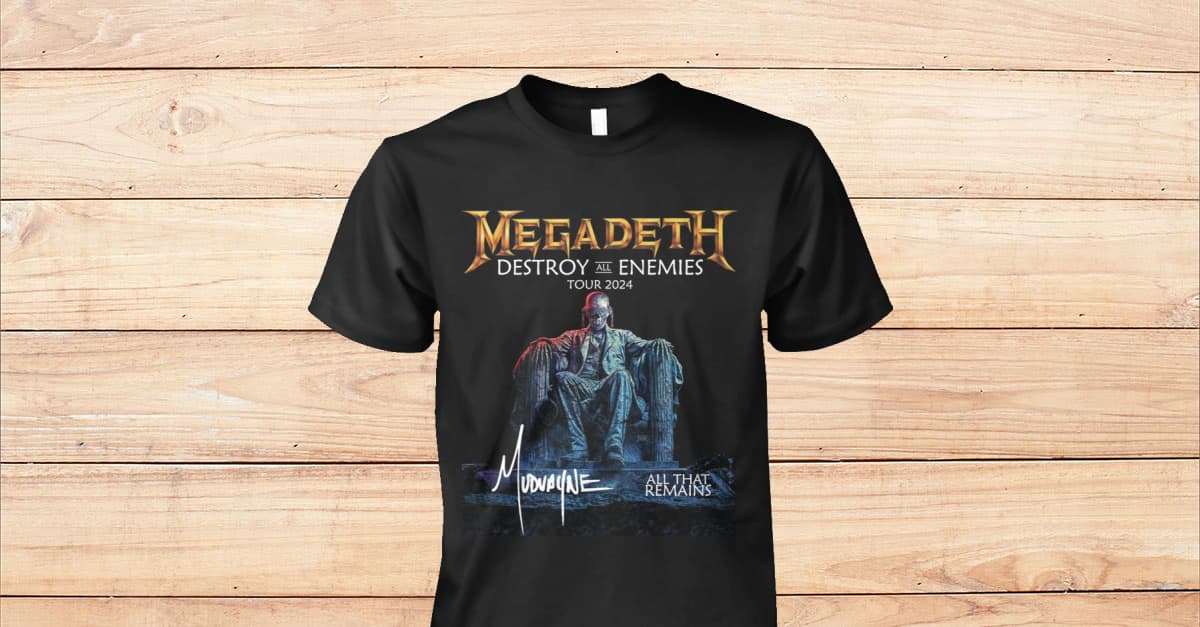 Megadeth Destroy All Enemies Tour 2024 Shirt - Viralstyle