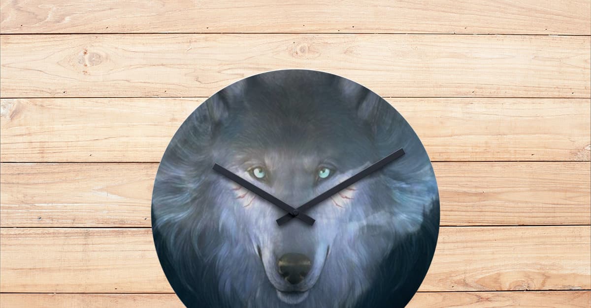 Wolf Clock - Viralstyle