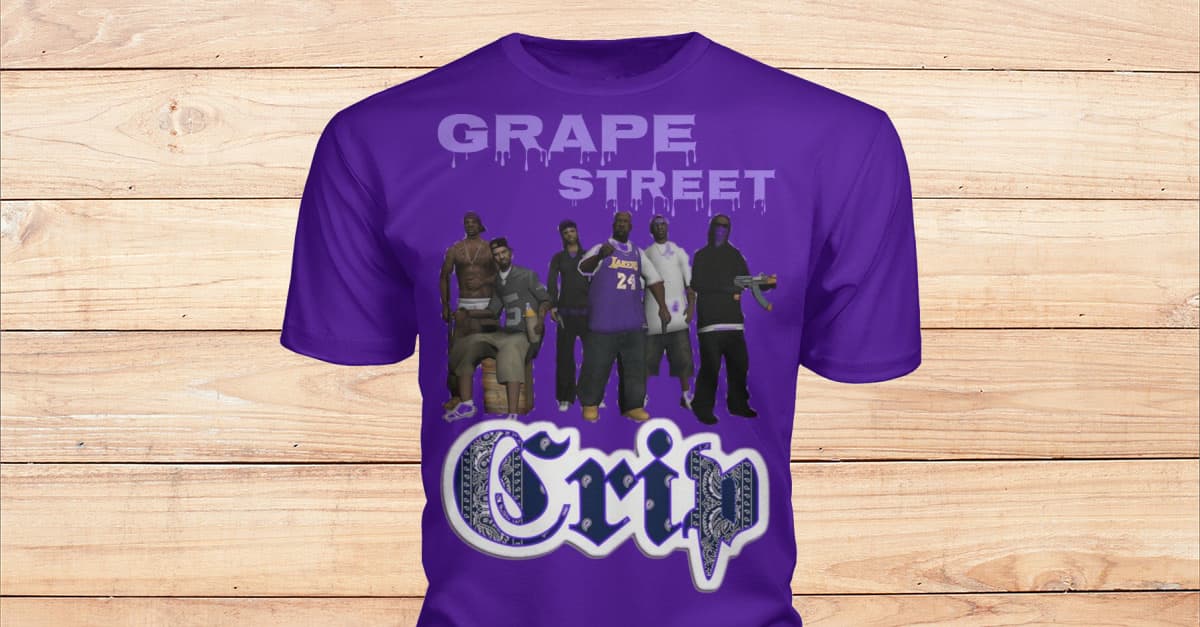 GRAPE STREET 2 CRIPS DESIGN - Viralstyle