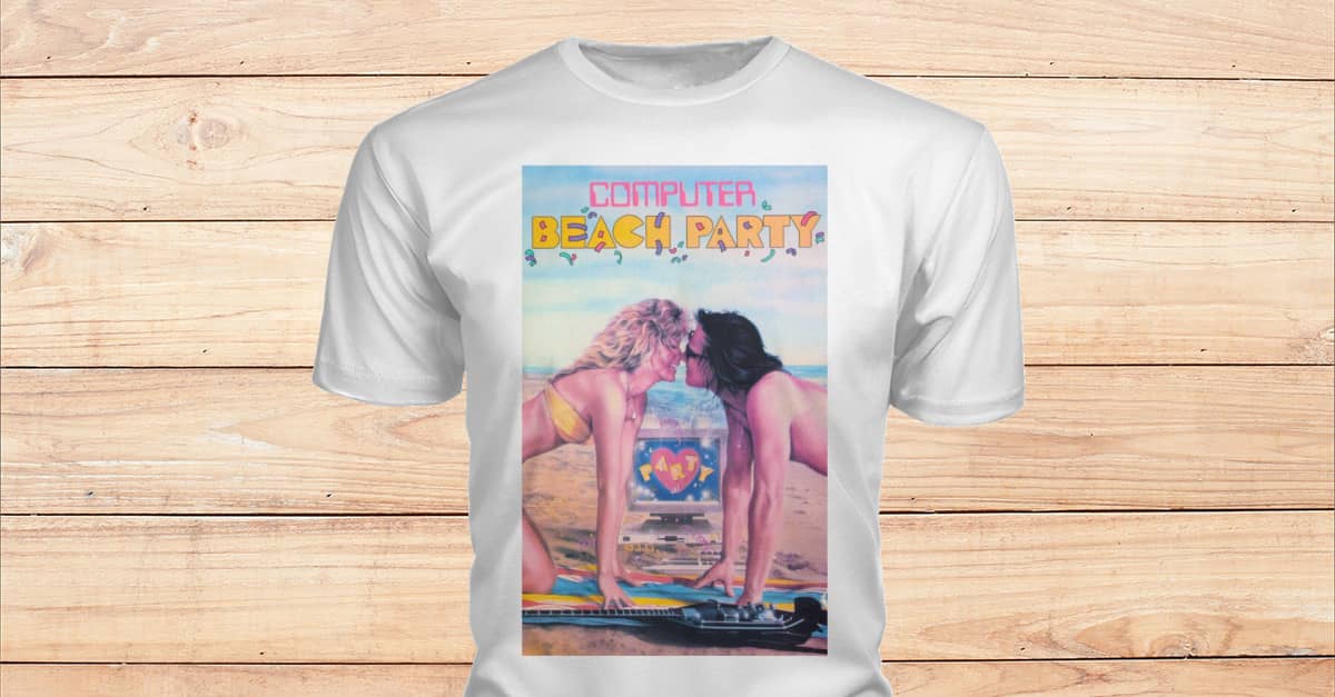 Computer Beach Party t-shirt - Viralstyle