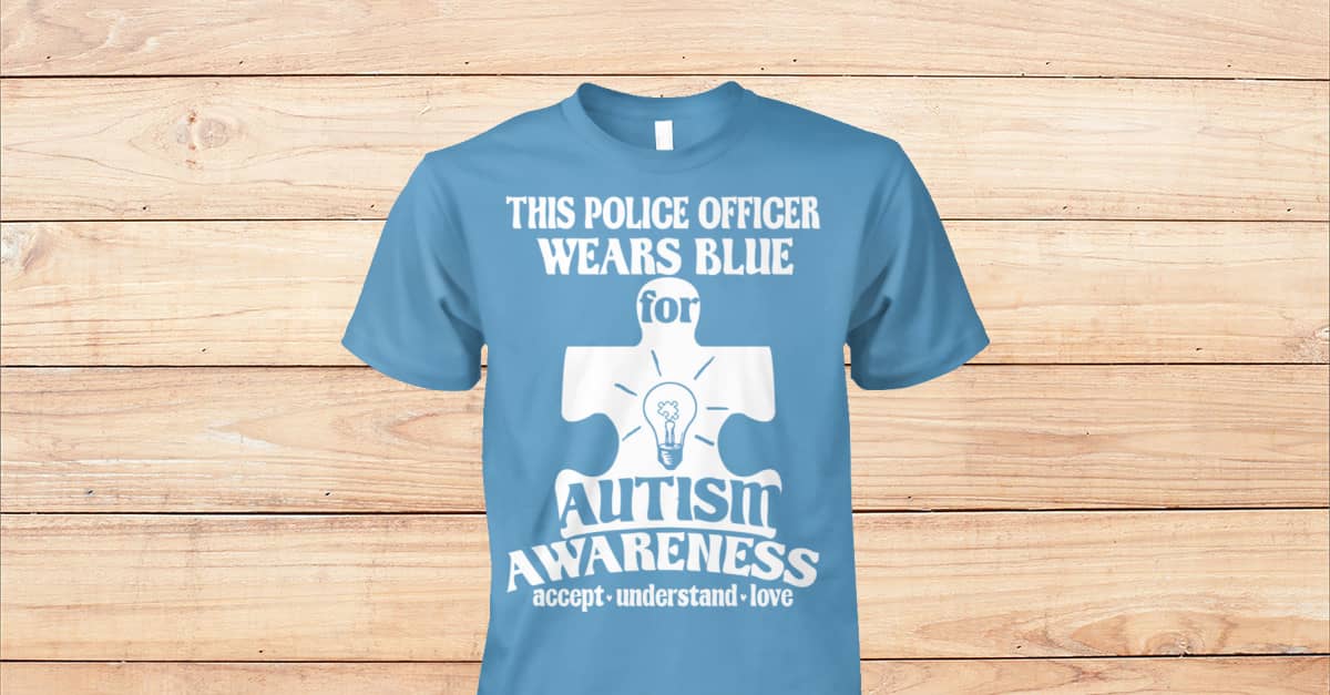 POLICE OFFICER - BLUE FOR AUTISM - Viralstyle