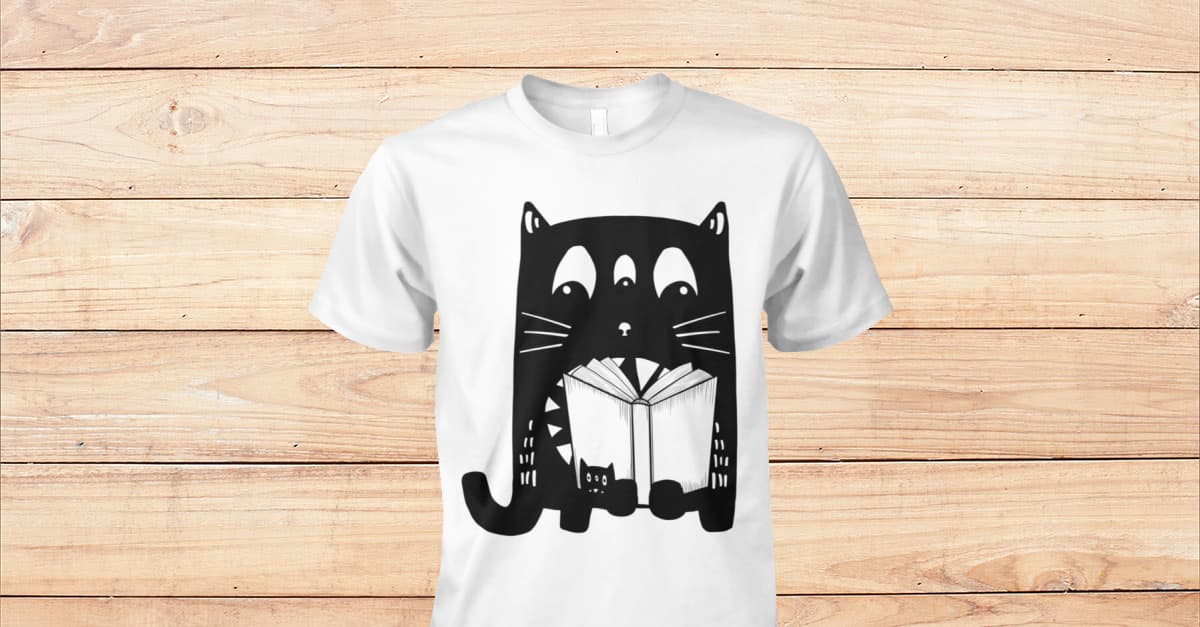 Funny Cat Reading a Book - Viralstyle