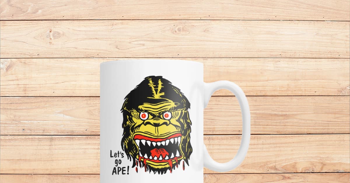 Let's Go Ape vintage comic art mug - Viralstyle