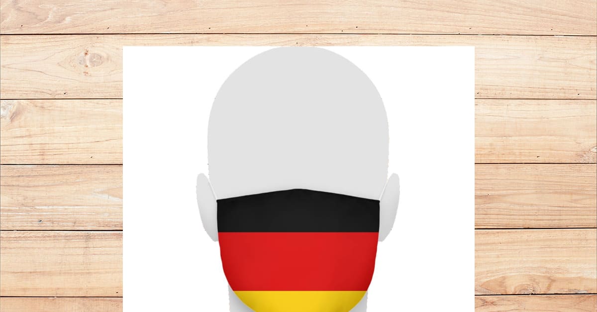 Germany Flag Reusable Fabric Cloth Face Mask - Viralstyle