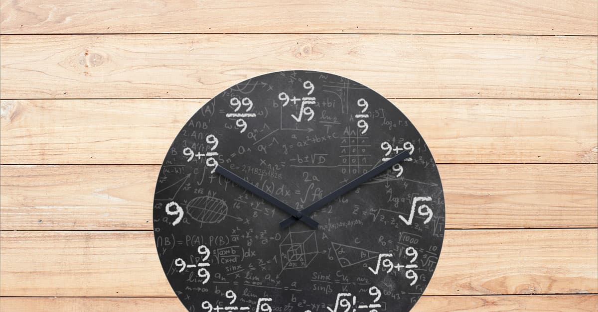 The Nines Math Wall Clock - Viralstyle