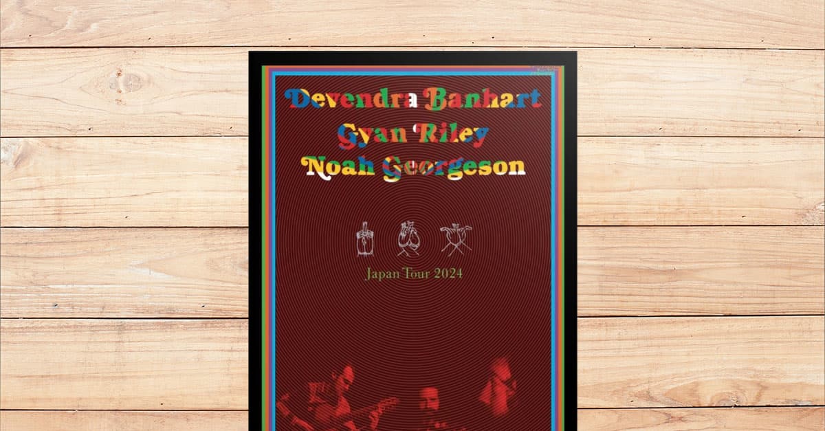 Poster Devendra Banhart Tour June 2024 - Viralstyle