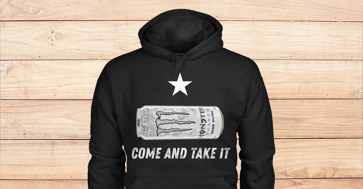 Come and Take it - White Monster - Hoodie - Viralstyle
