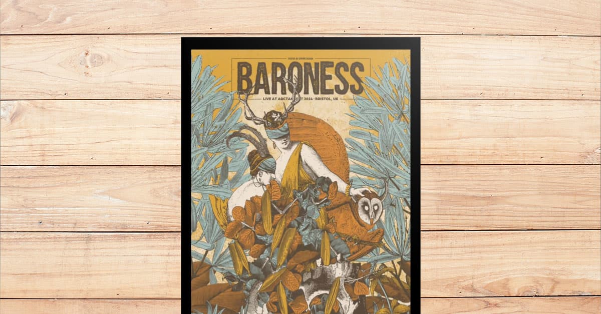 Poster Baroness Live 2024 At The Festival Bristol UK - Viralstyle