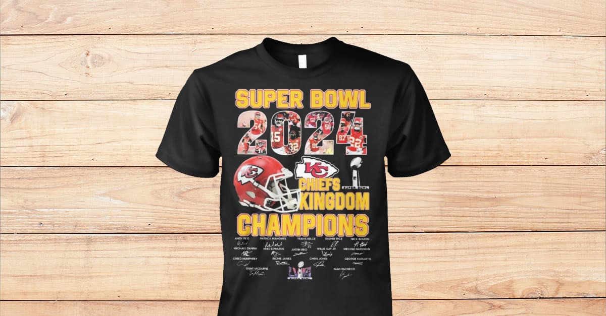 Official KC Chiefs Super Bowl LVIII 2024 Chiefs Champions Signature ...