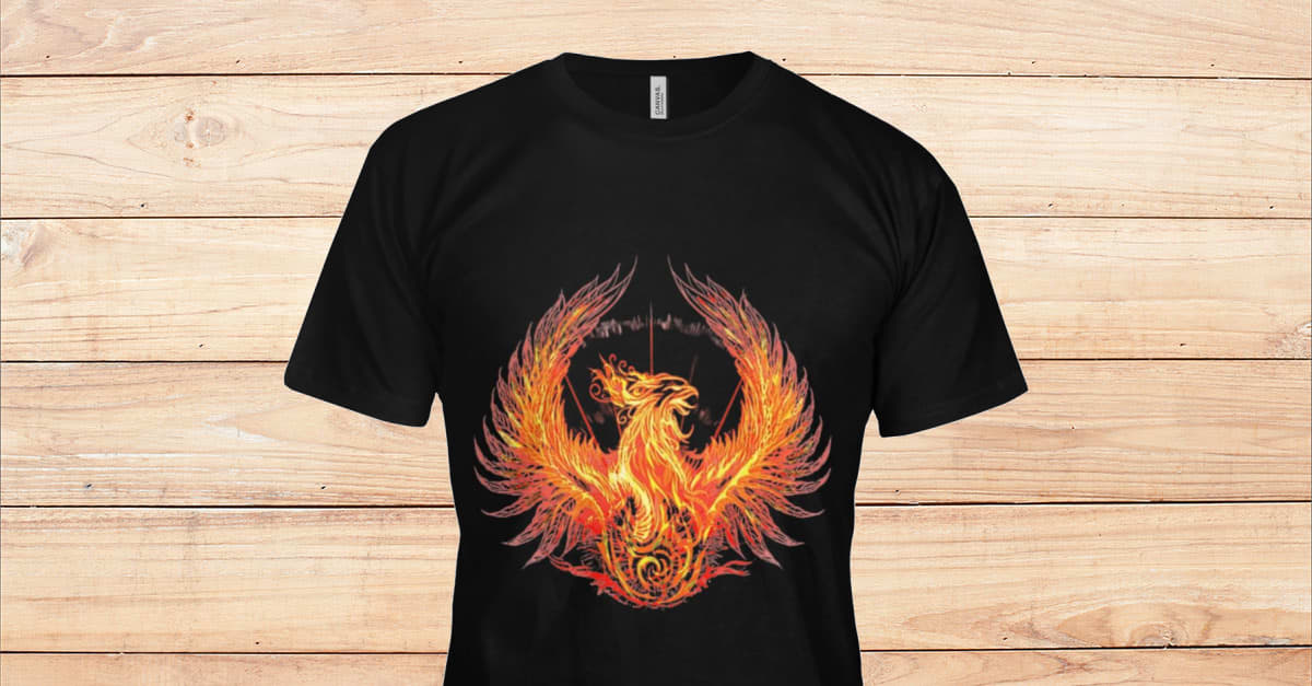 Fire Phoenix Graphic Design - Viralstyle