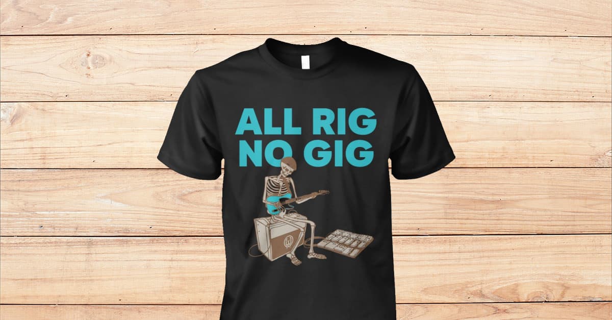 Skeleton All Rig No Gig Shirt - Viralstyle