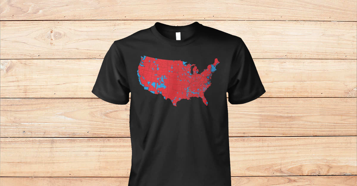 Trump Victory Map and Chart 2024 US Election Shirt - Viralstyle