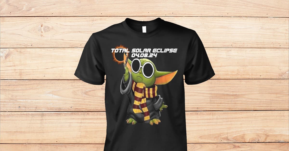 Baby Yoda Total Solar Eclipse t-shirts - Viralstyle