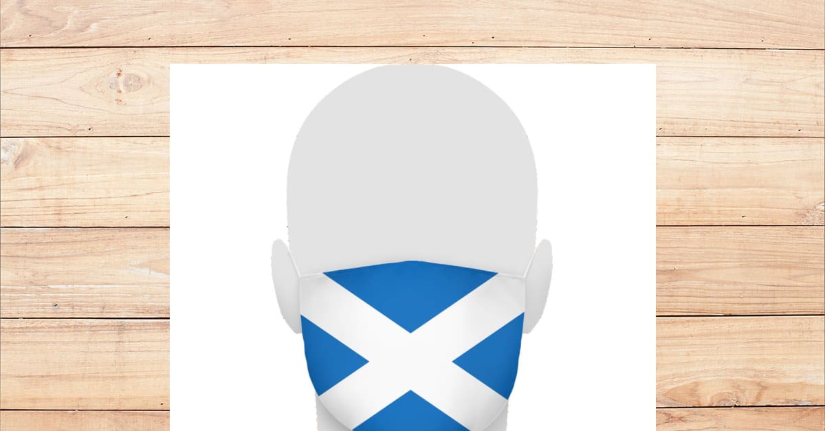 Scotland Flag Print Reusable Fabric Cloth Face Mask - Viralstyle