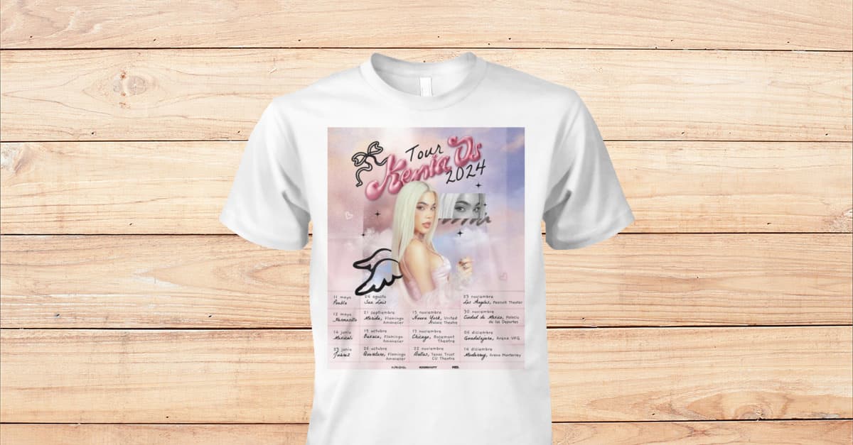 Kenia Os U.S. Pink Aura Tour 2024 Shirt - Viralstyle