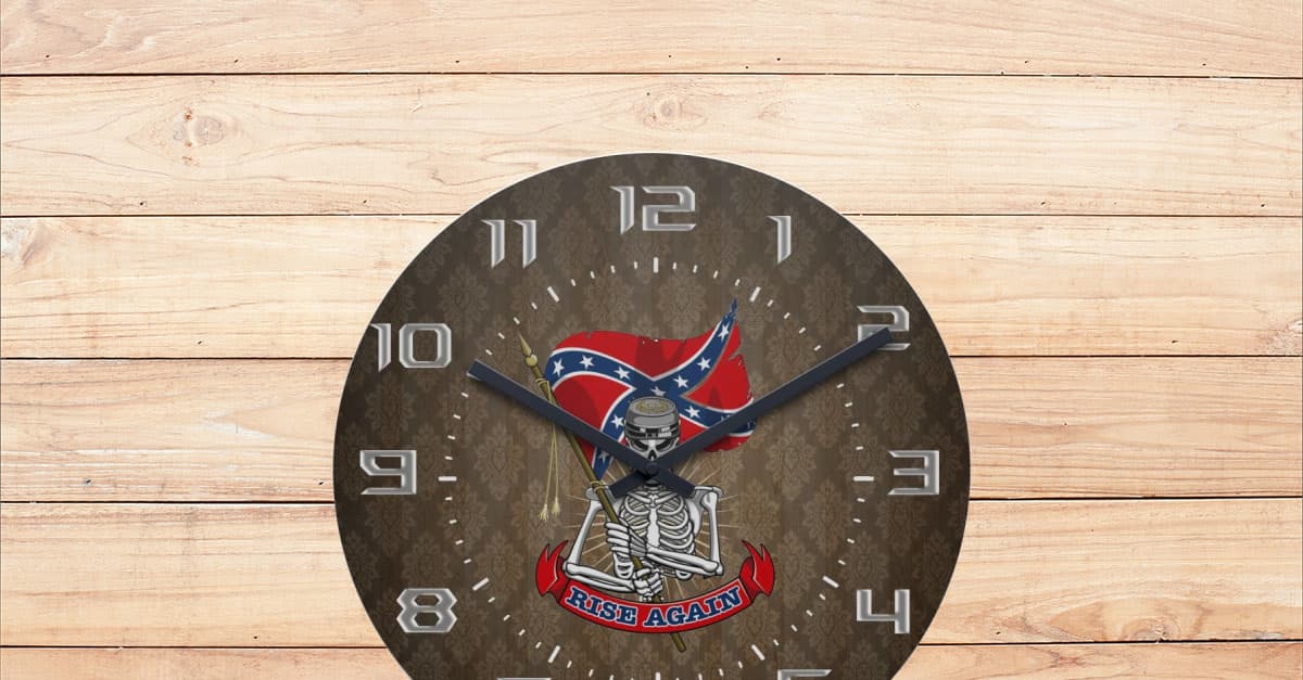 KEEP CONFEDERATE FLAG FLYING WALL CLOCK - Viralstyle