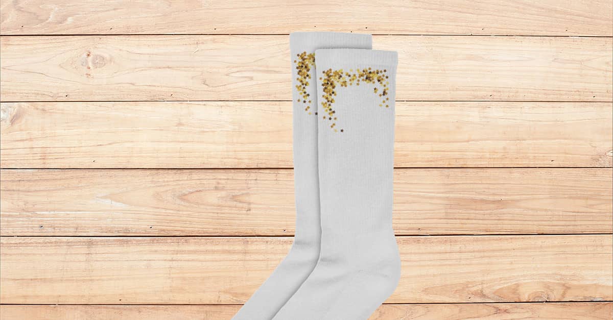 Gold Star Socks - Viralstyle