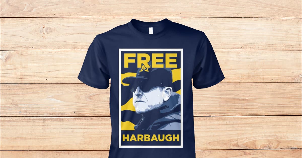 Free Harbaugh T Shirt - Viralstyle