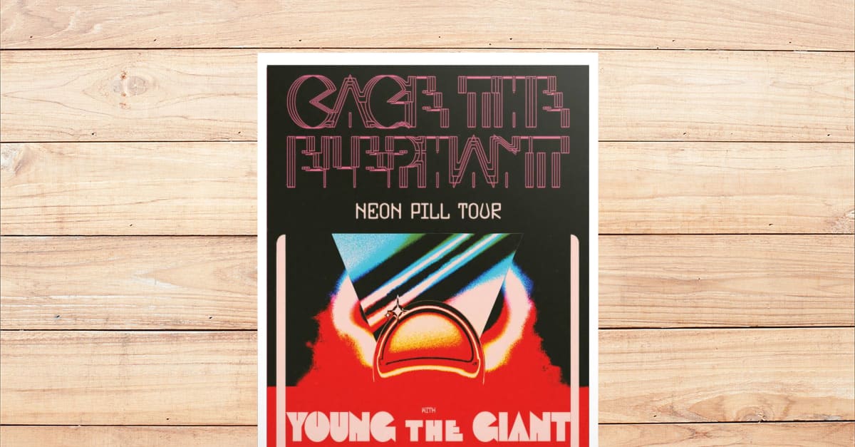Cage the Elephant Young the Giant and Bakar Tour Aug 2024 Poster ...