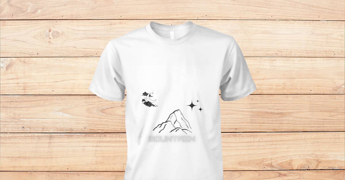 Man's Mountain T-Shurt Design - Viralstyle