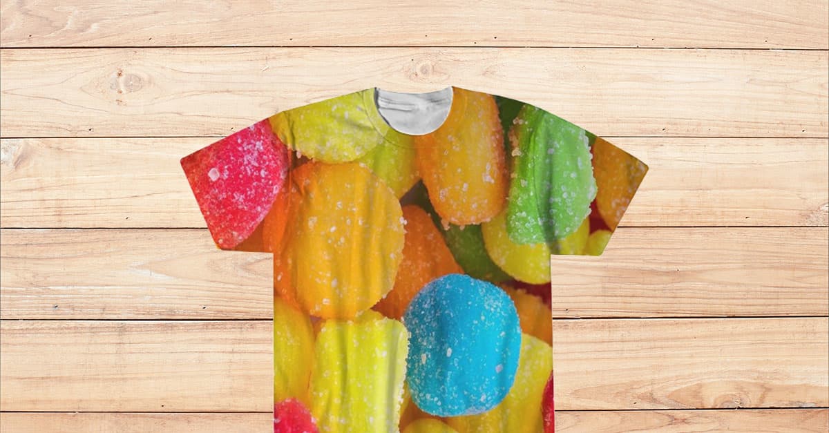 Candy Full Print T shirt - Viralstyle