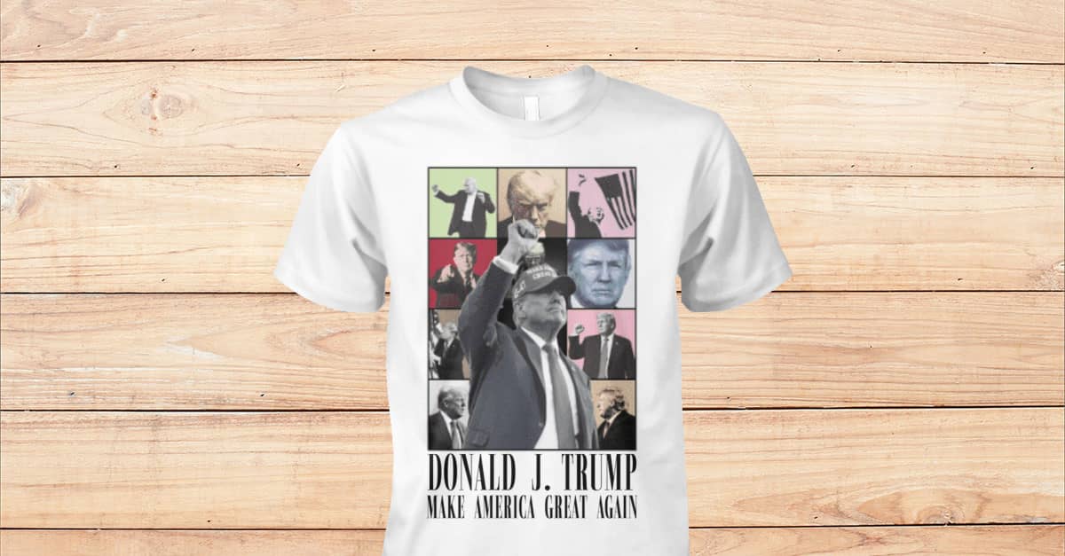 Donald J Trump Make America Great Again The Eras Tour T Shirt - Viralstyle