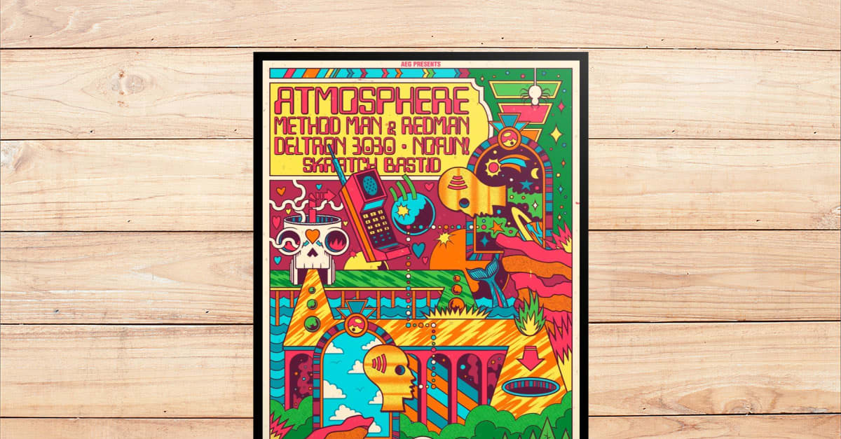 Atmosphere Red Rocks Amphitheatre Morrison CO August 16 2024 Poster ...