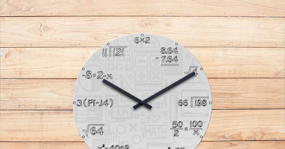 MATHEMATICS WALL CLOCK - Viralstyle