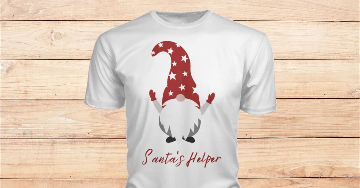 Santa's Helper Festive Christmas T-Shirt - Viralstyle